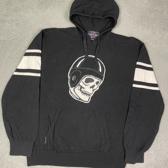 Ecko Unlimited | Shirts | Vintage Y2k Ecko Unltd Skull Sweatshirt ...
